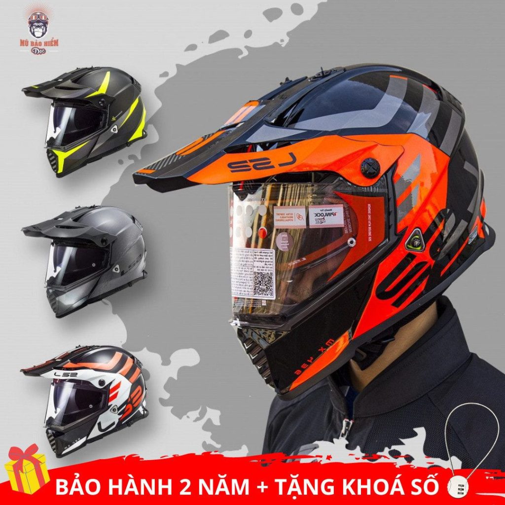 Mũ Bảo Hiểm Fullface Dual Sport LS2 MX436 Pioneer Evo