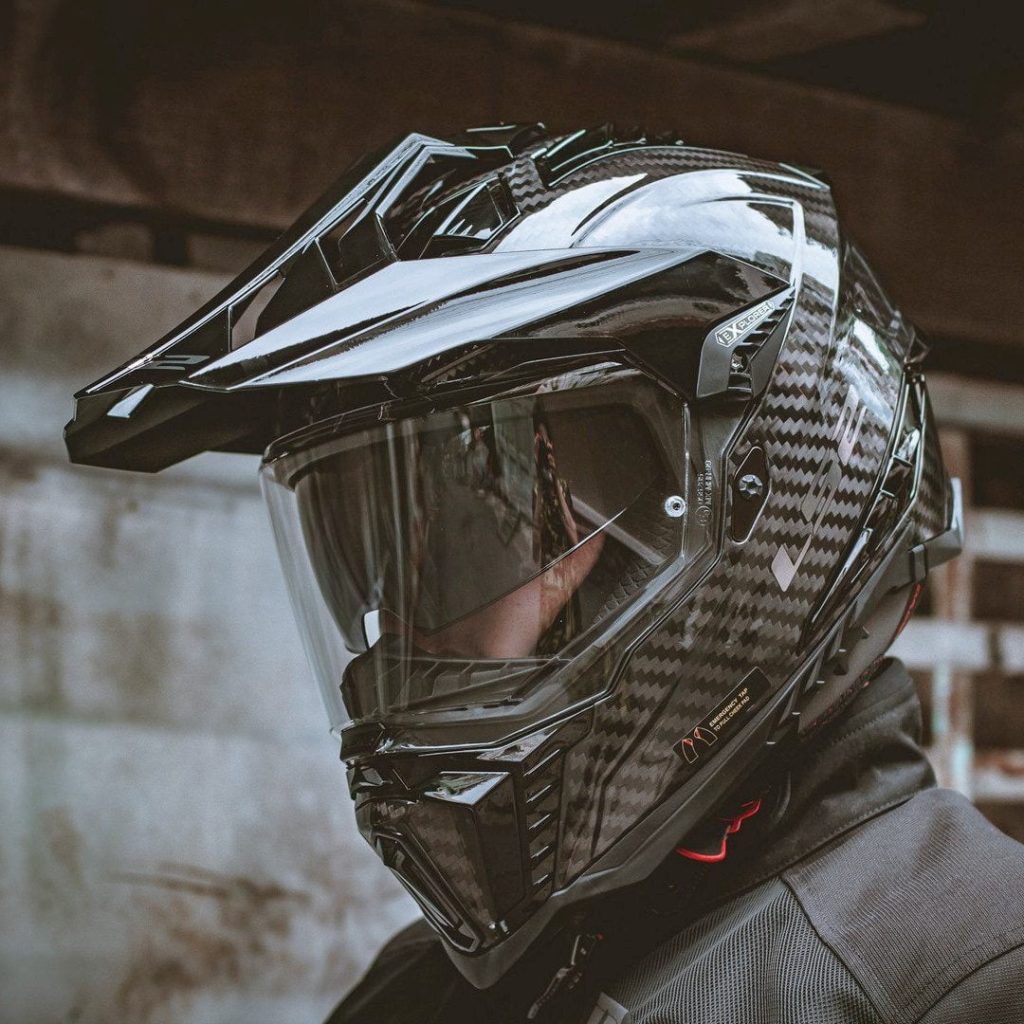 Mũ Bảo Hiểm Fullface Dual sport LS2 MX701 Explorer C - Sợi Carbon