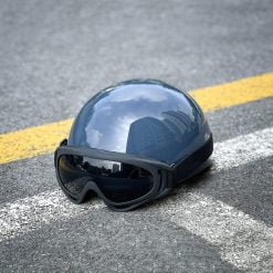 Mũ Bảo Hiểm Nửa Đầu Kính Phi Công HRA - Nardo Blue