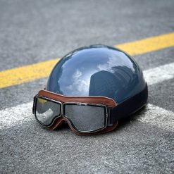 Mũ Bảo Hiểm Nửa Đầu Kính Phi Công HRA - Nardo Blue