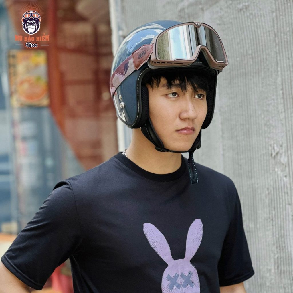 Mũ Bảo Hiểm 3/4 PRIMIA Xtreme Cao Cấp - Nardo Blue