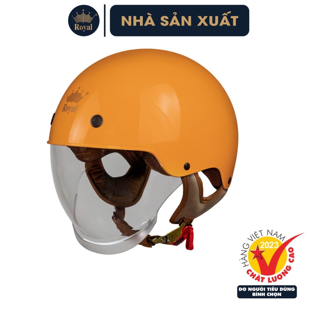 Mũ Bảo Hiểm Nửa Đầu Kính Ẩn ROYAL M239